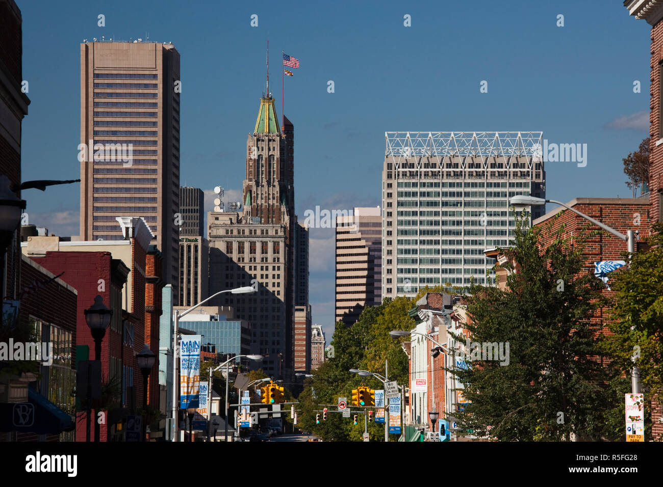 USA, Maryland, Baltimore, city view from Light Street Stock Photo - Alamy