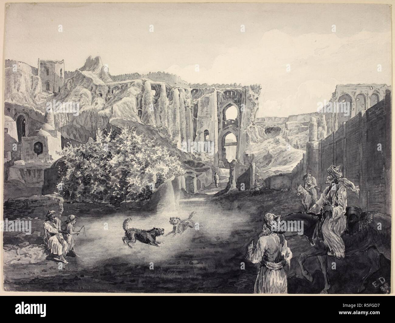 Inner view of Kushk Gate, Herat (Afghanistan). July 1885. wash. Source ...