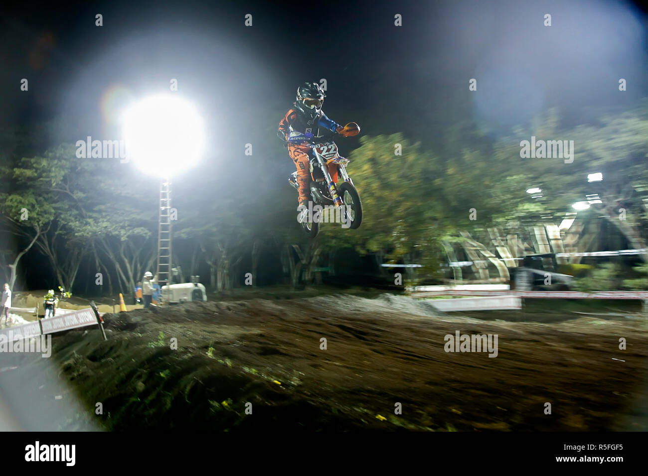 Kids Motocross at night Stock Photo - Alamy