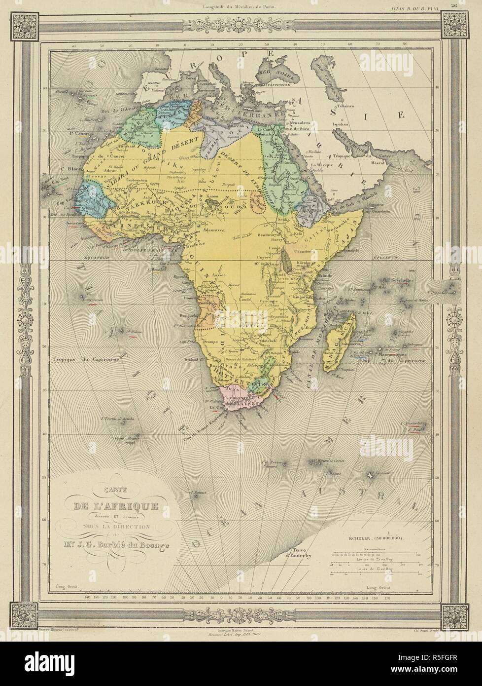 Afrique carte hi-res stock photography and images - Alamy