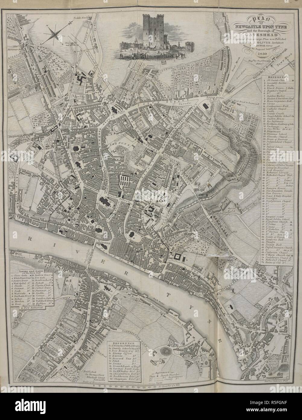 Newcastle upon tyne map hi-res stock photography and images - Alamy