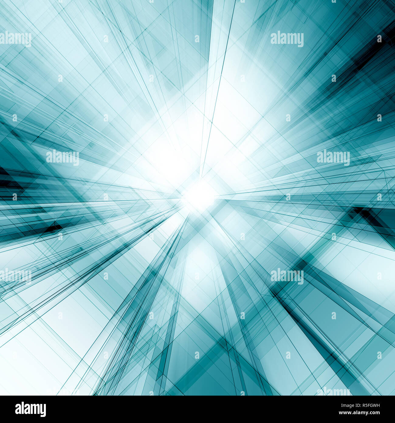 Tall tunnel 3d Stock Photo - Alamy