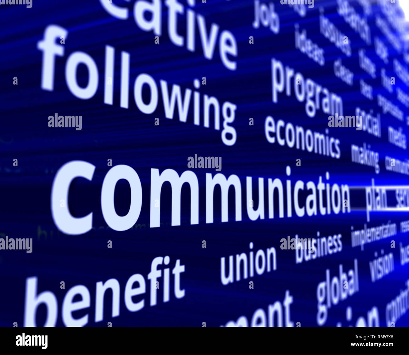 Communication concept 3d scene Stock Photo - Alamy