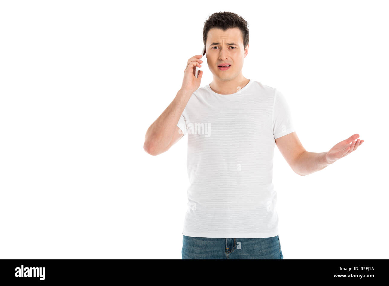 Confused adult asian man talking hi-res stock photography and images ...