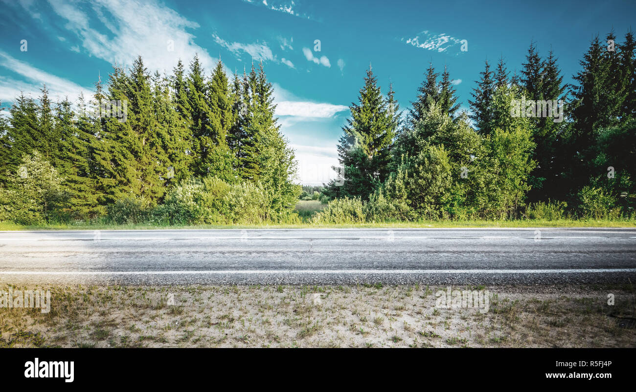 Beautiful highway road Stock Photo - Alamy
