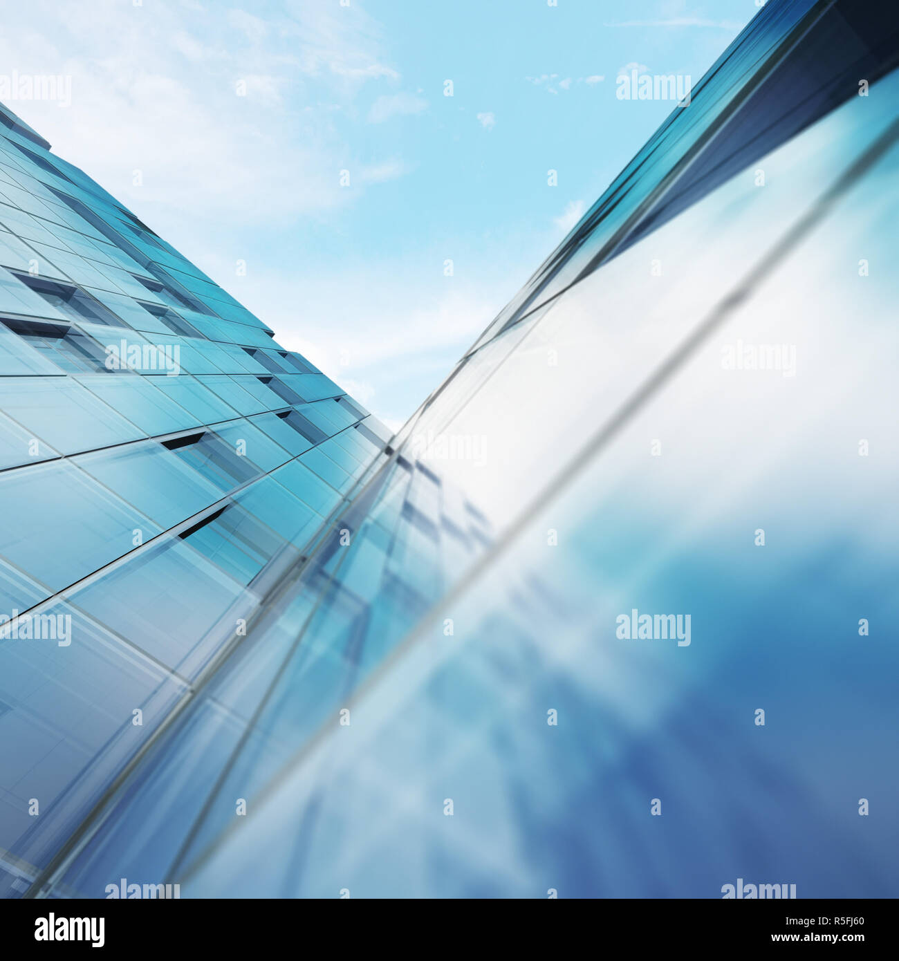 Transparent abstract building Stock Photo - Alamy