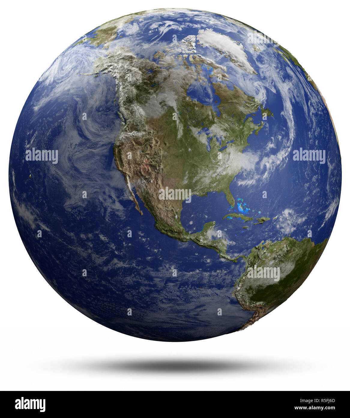 Earth globe - USA Stock Photo - Alamy