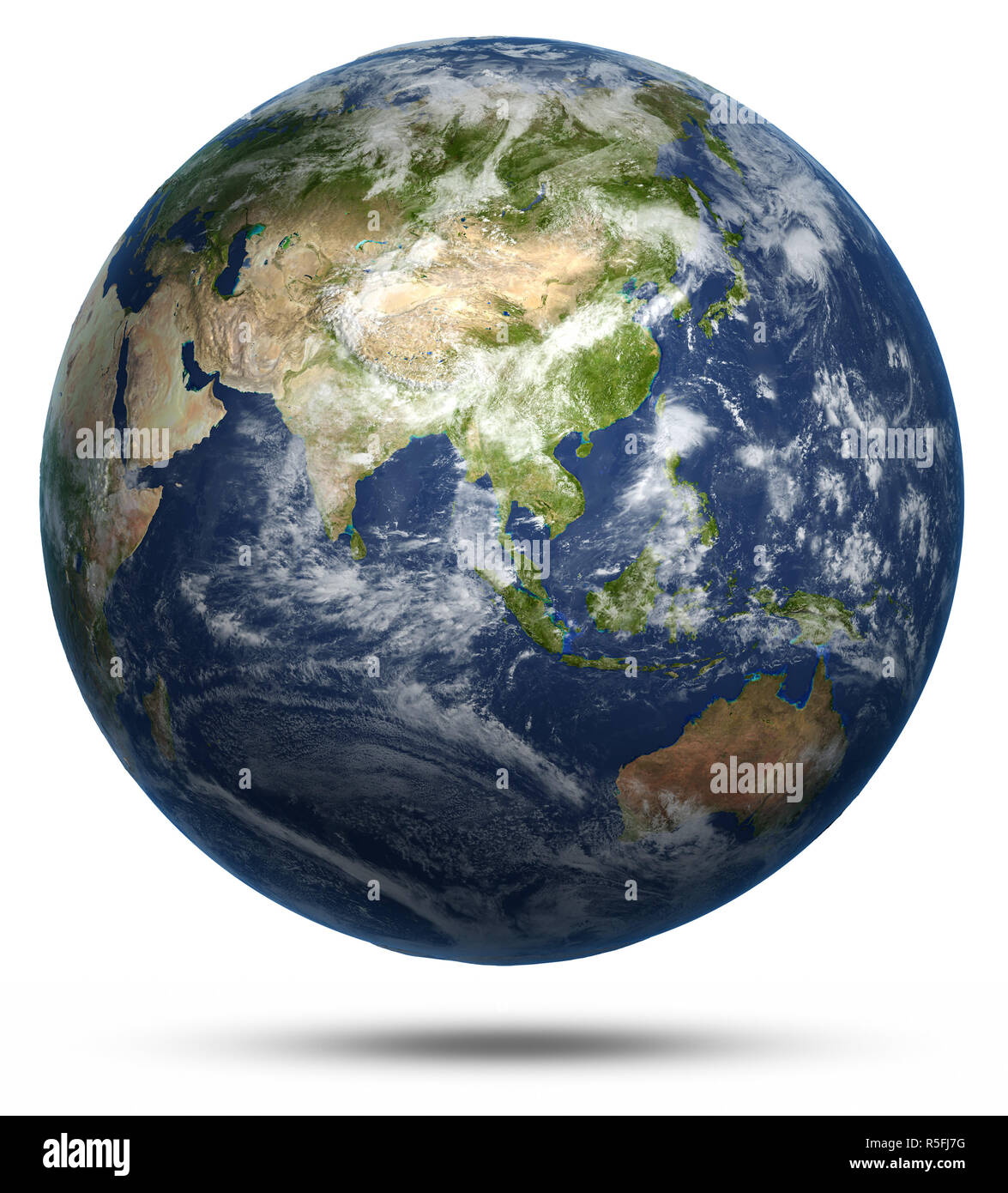 Asia and Australia world map Stock Photo - Alamy