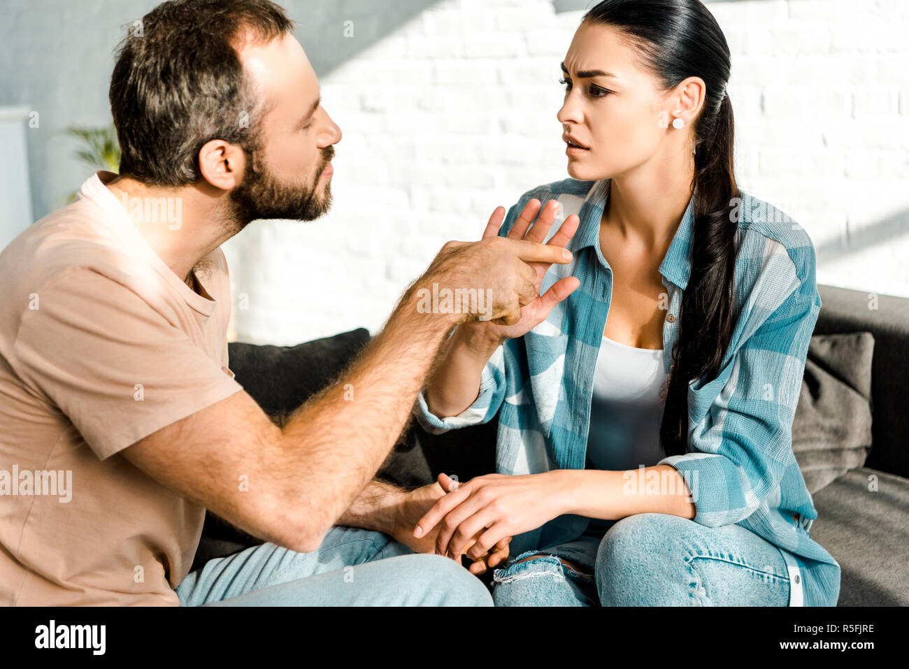 Angry husband hi-res stock photography and images - Alamy