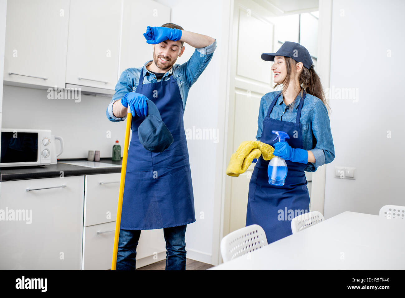 Exhausted cleaning hi-res stock photography and images - Alamy