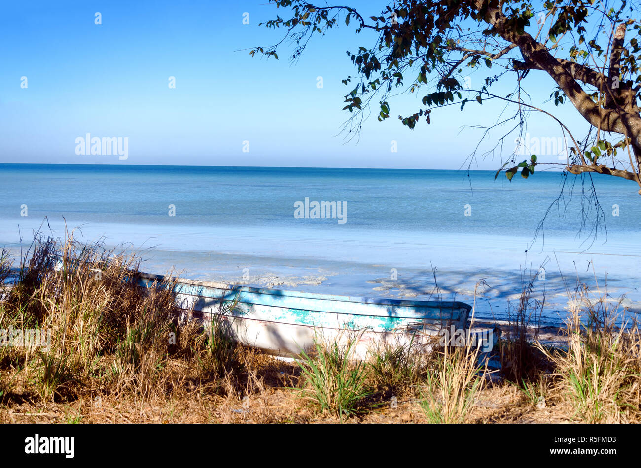 Ocean View in Champoton, Mexico Stock Photo - Alamy