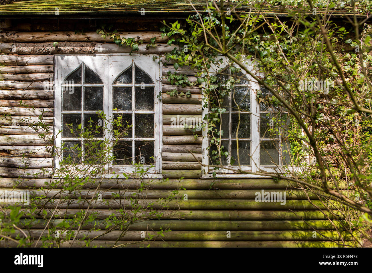 Wooden arched windows hi-res stock photography and images - Alamy
