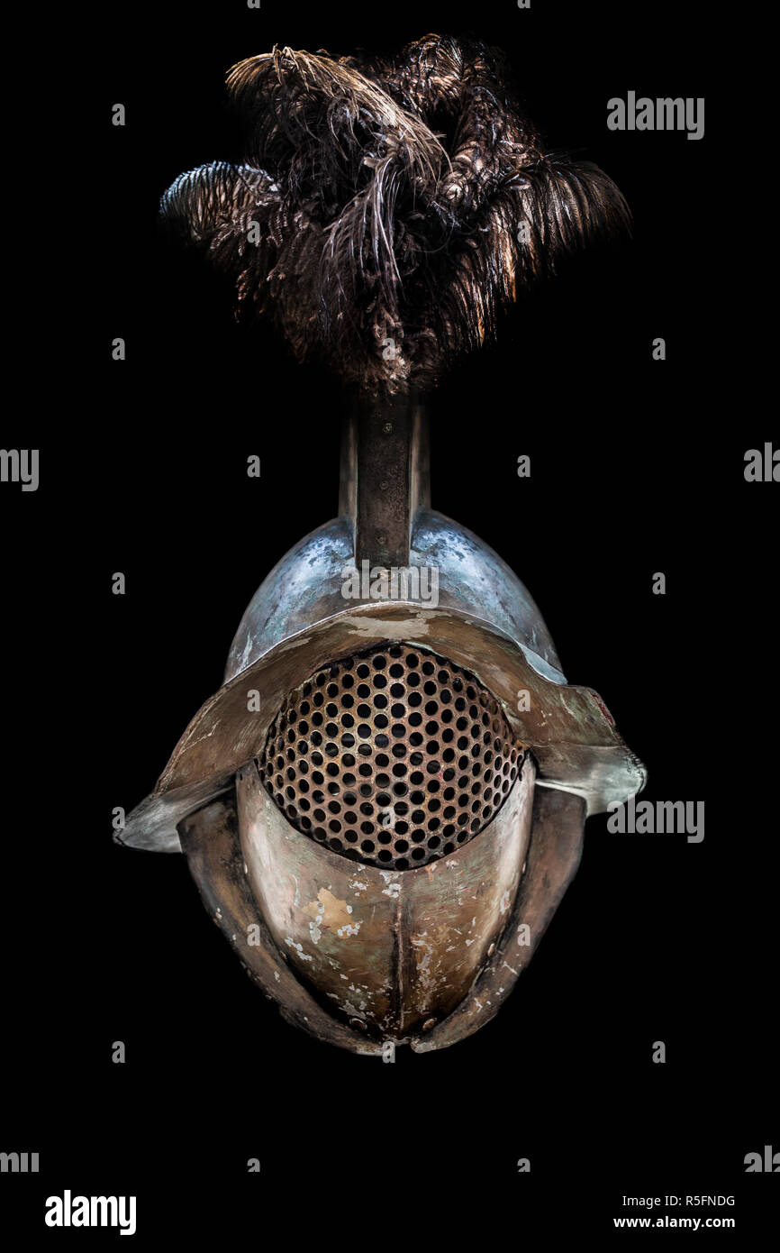 Roman helmet feathers hi-res stock photography and images - Alamy