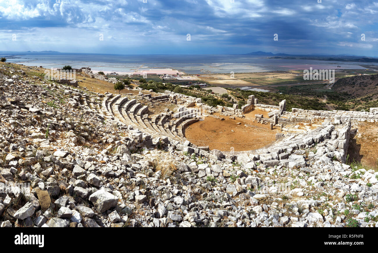 Ancient Theater of Pleuron (Plevrona) city, Greece Stock Photo - Alamy