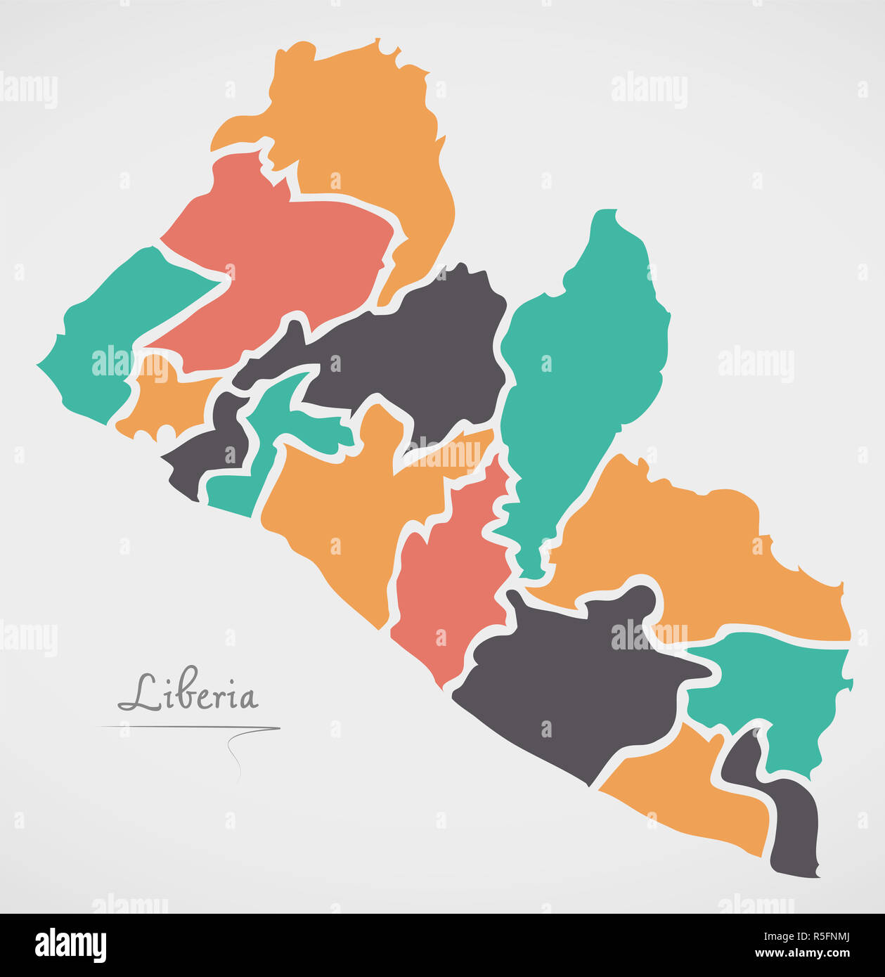 Liberia silhouette hi-res stock photography and images - Alamy