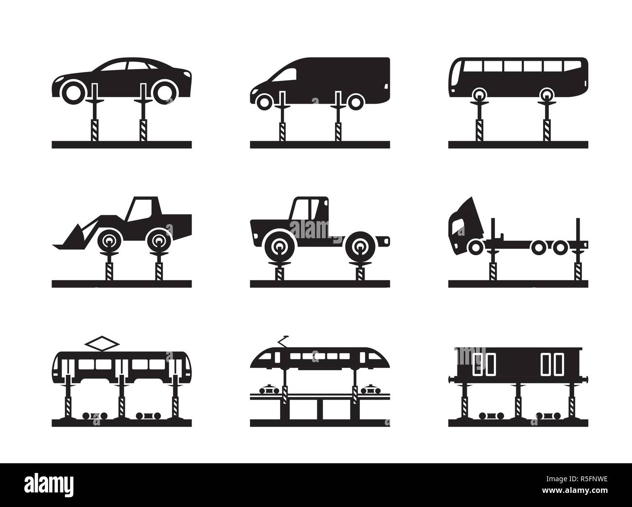 Heavy industry lifting equipment - vector illustration Stock Vector ...