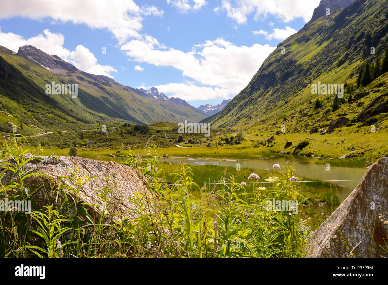 The Silvretta massif in the Central Stock Photo - Alamy