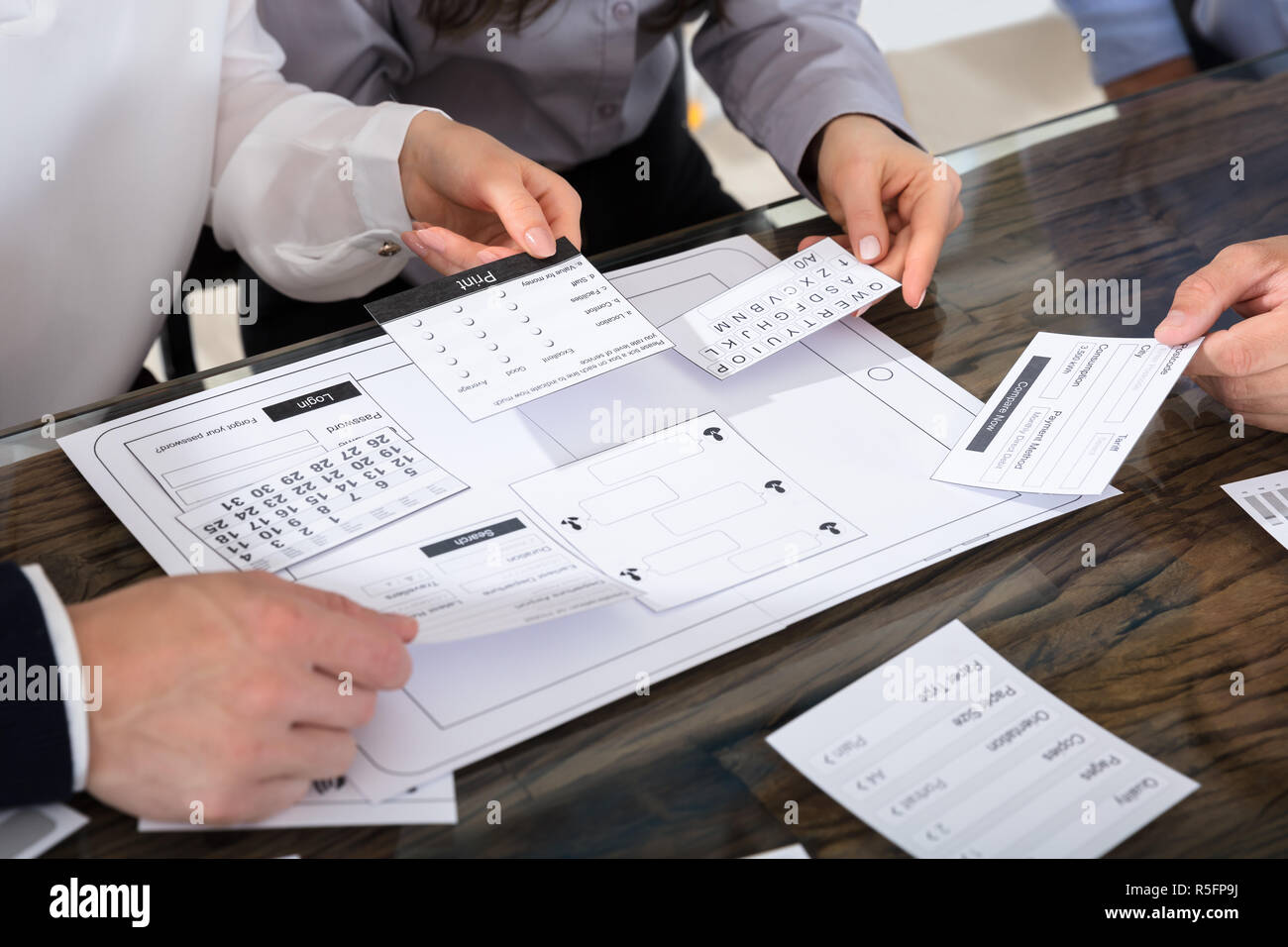 Business People Designing User Interface For New Project Stock Photo ...