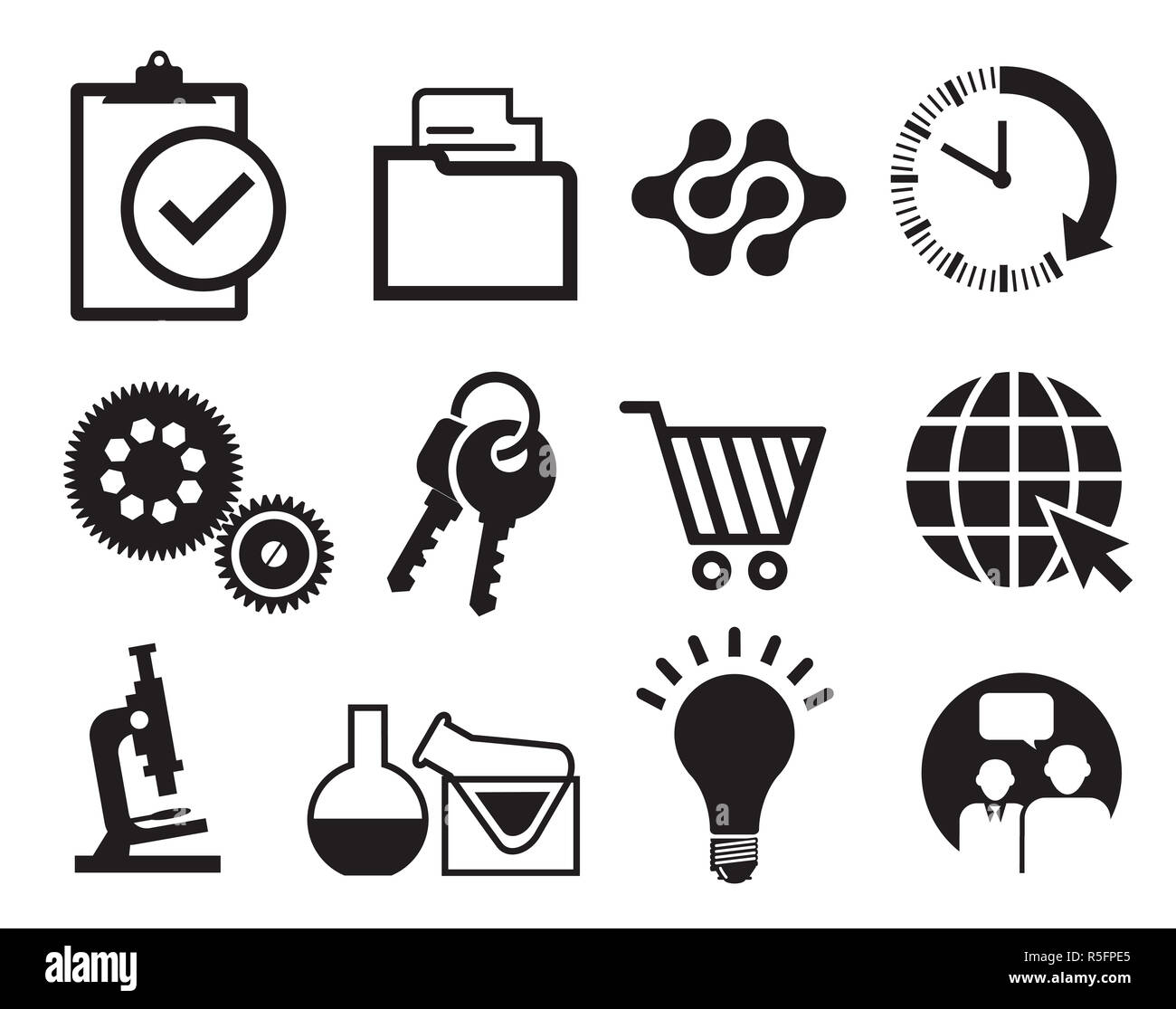 infographic information icon set,isolated on white Stock Photo - Alamy
