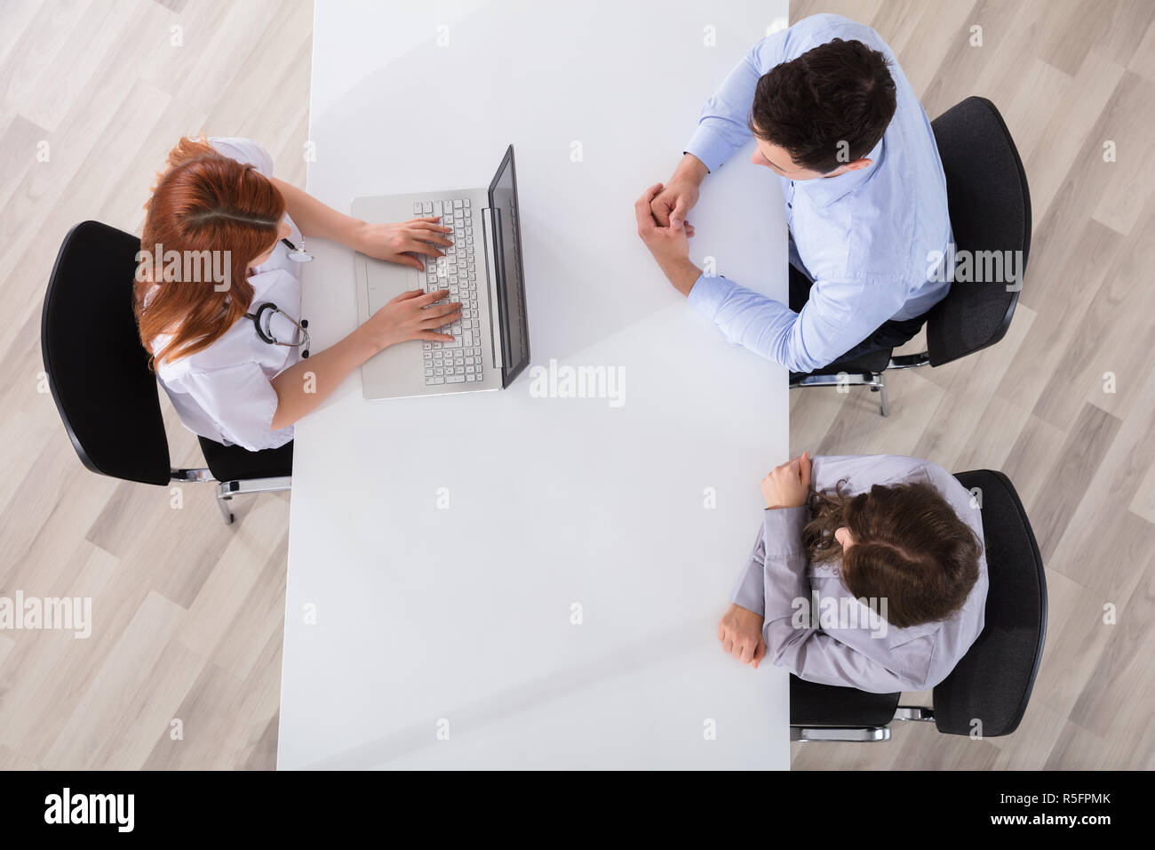 Top view male doctor using hi-res stock photography and images - Alamy