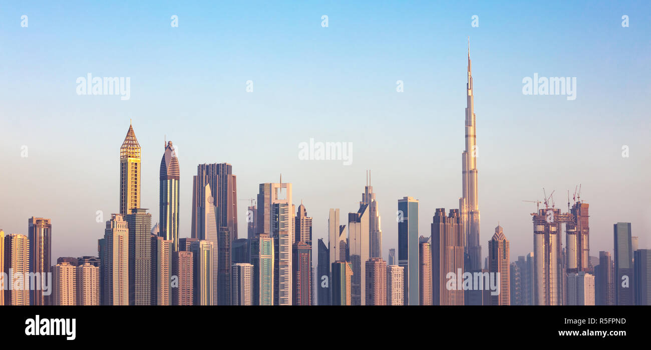 Dubai Skyline, UAE Stock Photo - Alamy