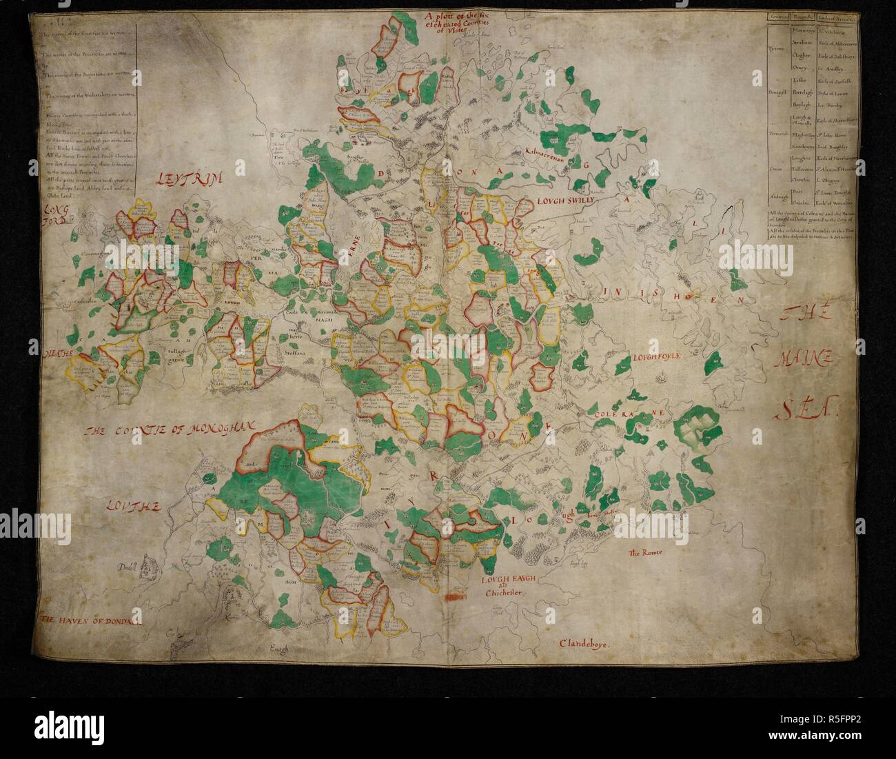 Map of ulster 17th century hi-res stock photography and images - Alamy