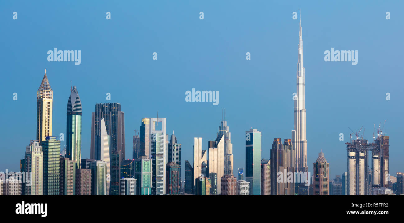 Dubai Skyline, UAE Stock Photo - Alamy