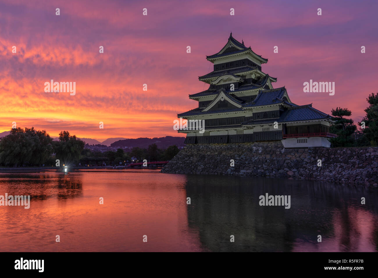 Matsumoto Castle, also known as the "Crow Castle" is Japanese Nataional ...