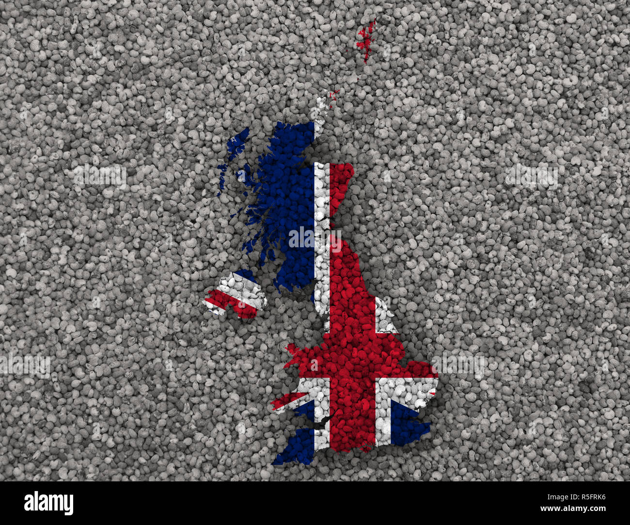 Map of great britain with shadows hi-res stock photography and images ...
