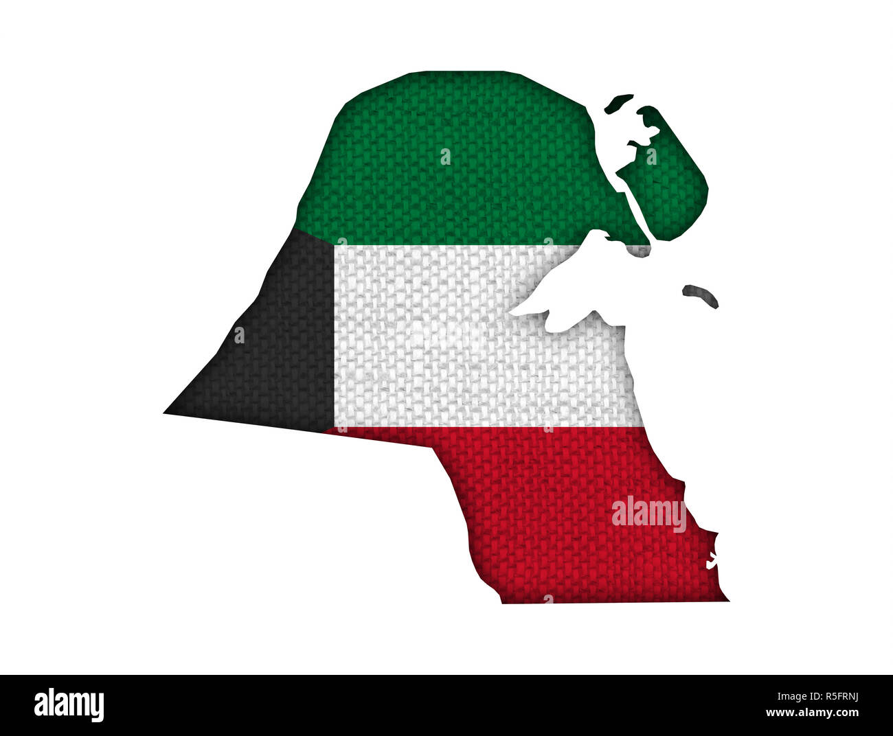 Map of kuwait atlas Cut Out Stock Images & Pictures - Alamy