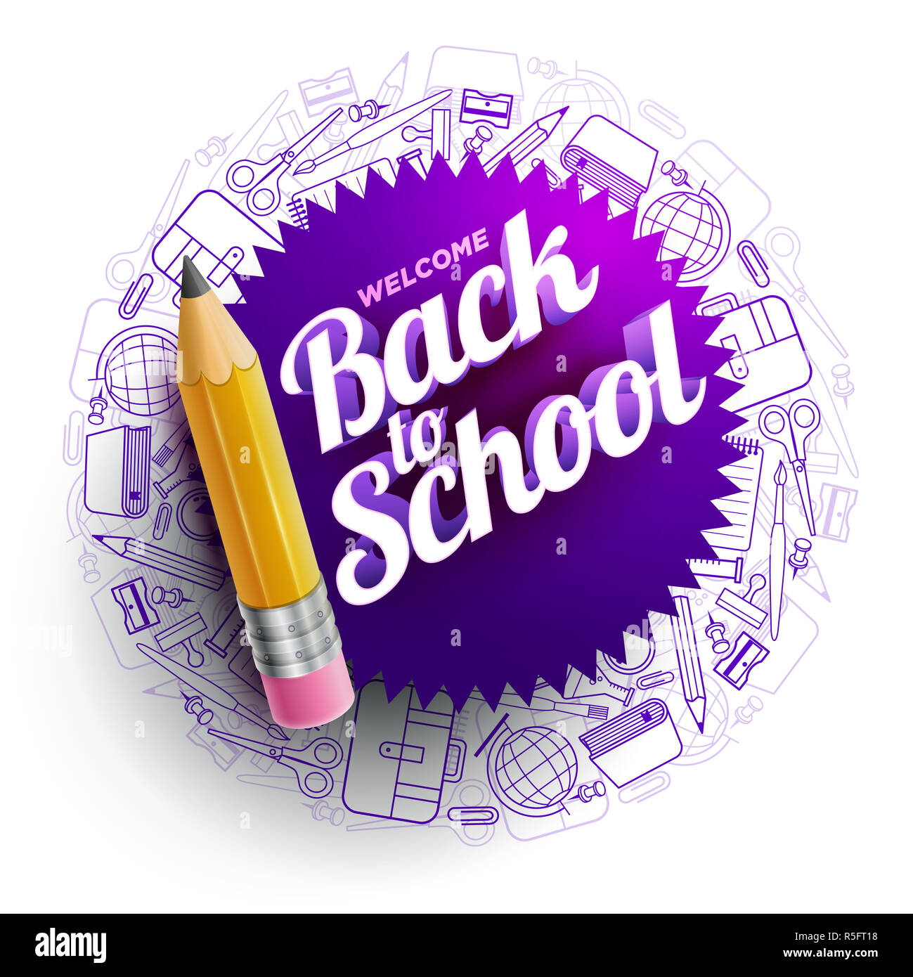 Back To School Design Stock Photo - Alamy