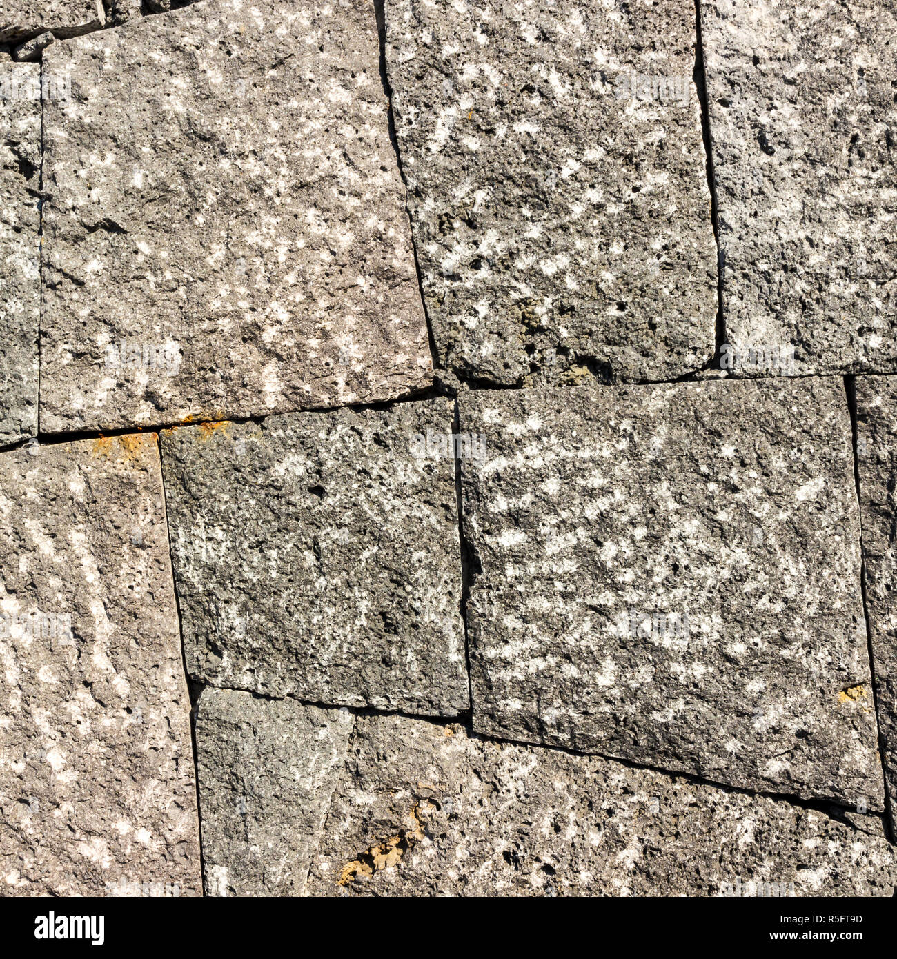 Volcanic Stone wall Stock Photo - Alamy