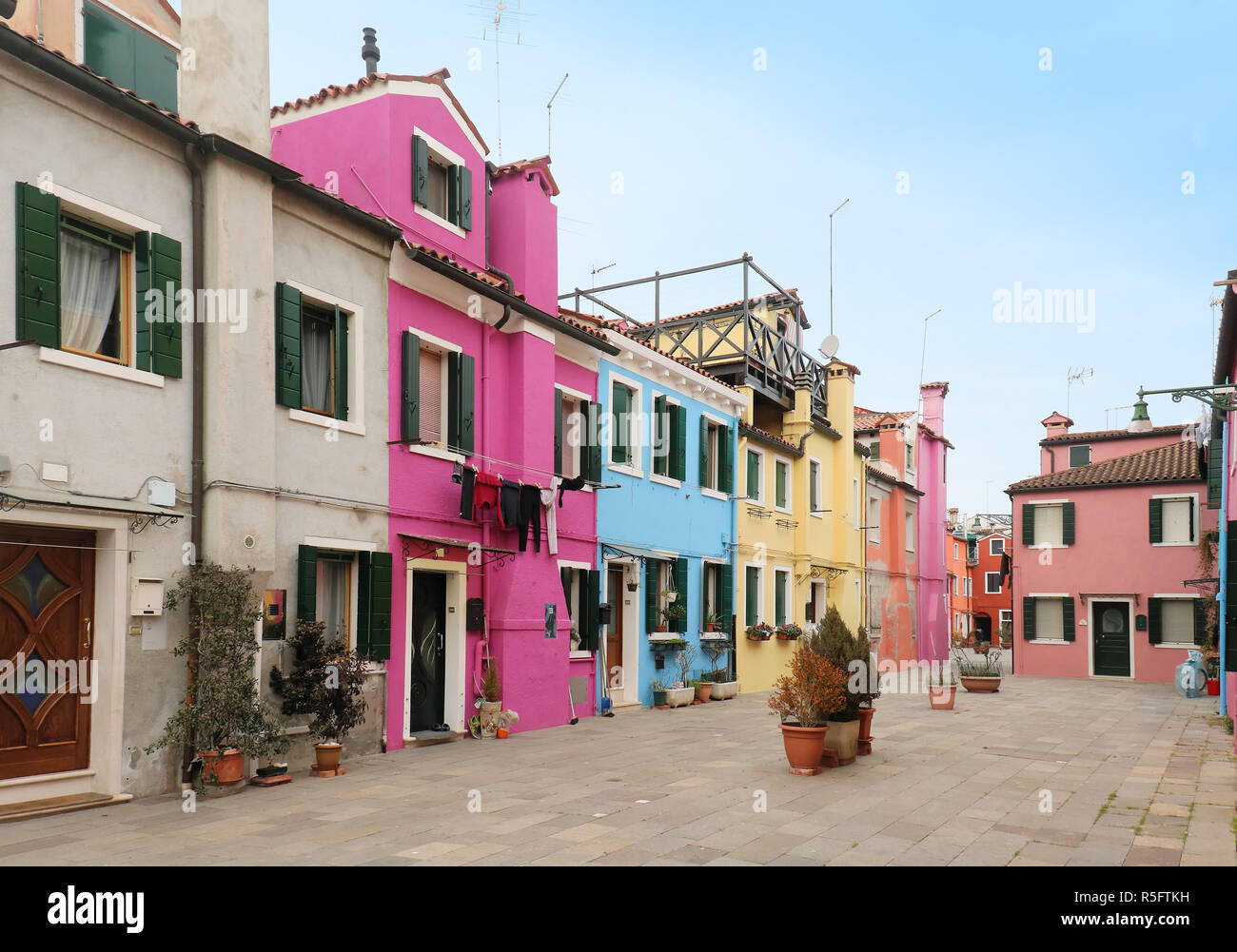 Colorful houses architecture Stock Photo - Alamy
