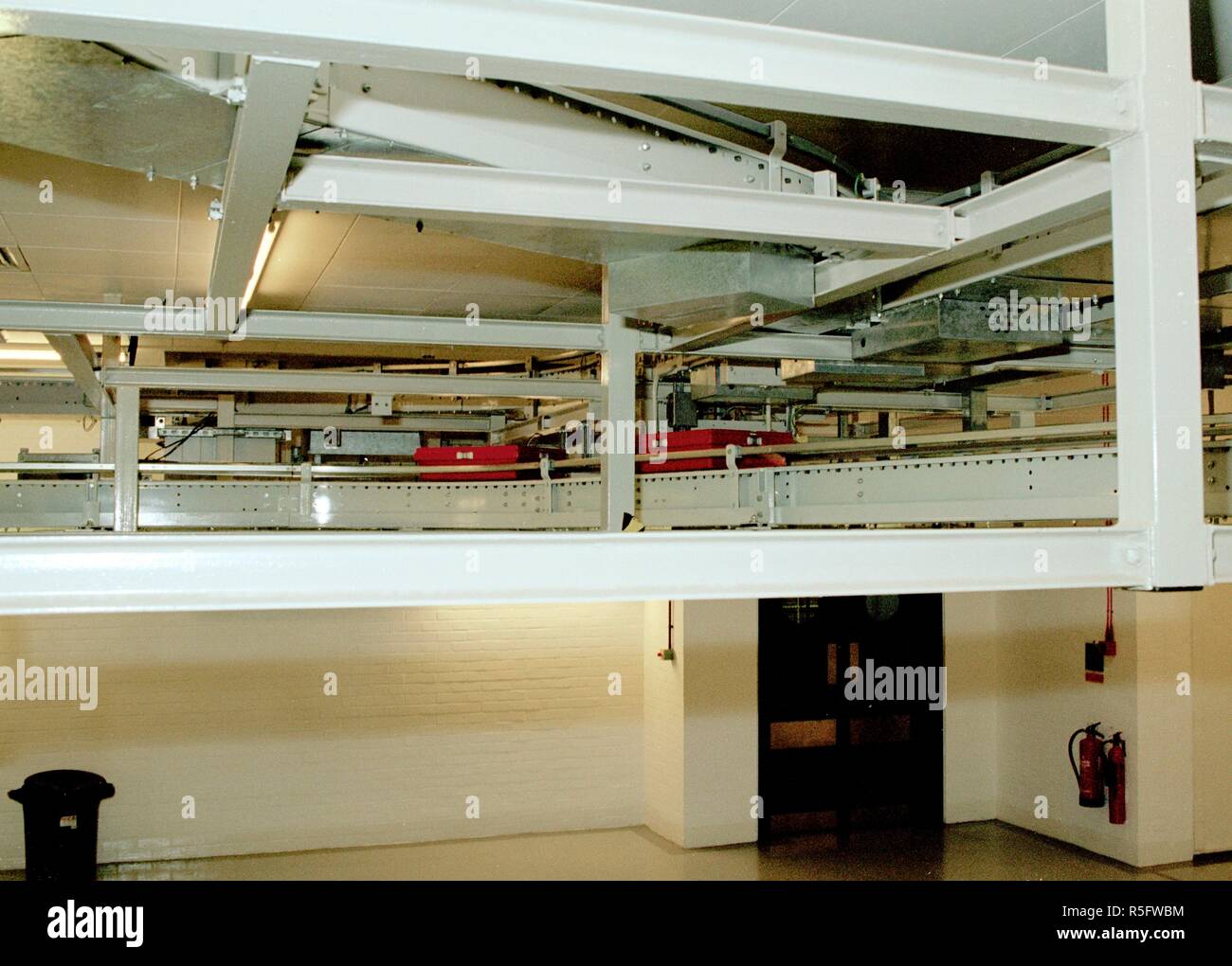 Book delivery system. [Photographs of the British Library building at ...