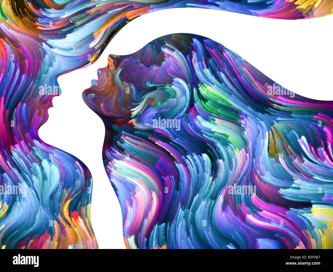 Human figure abstract painting hi-res stock photography and images - Alamy