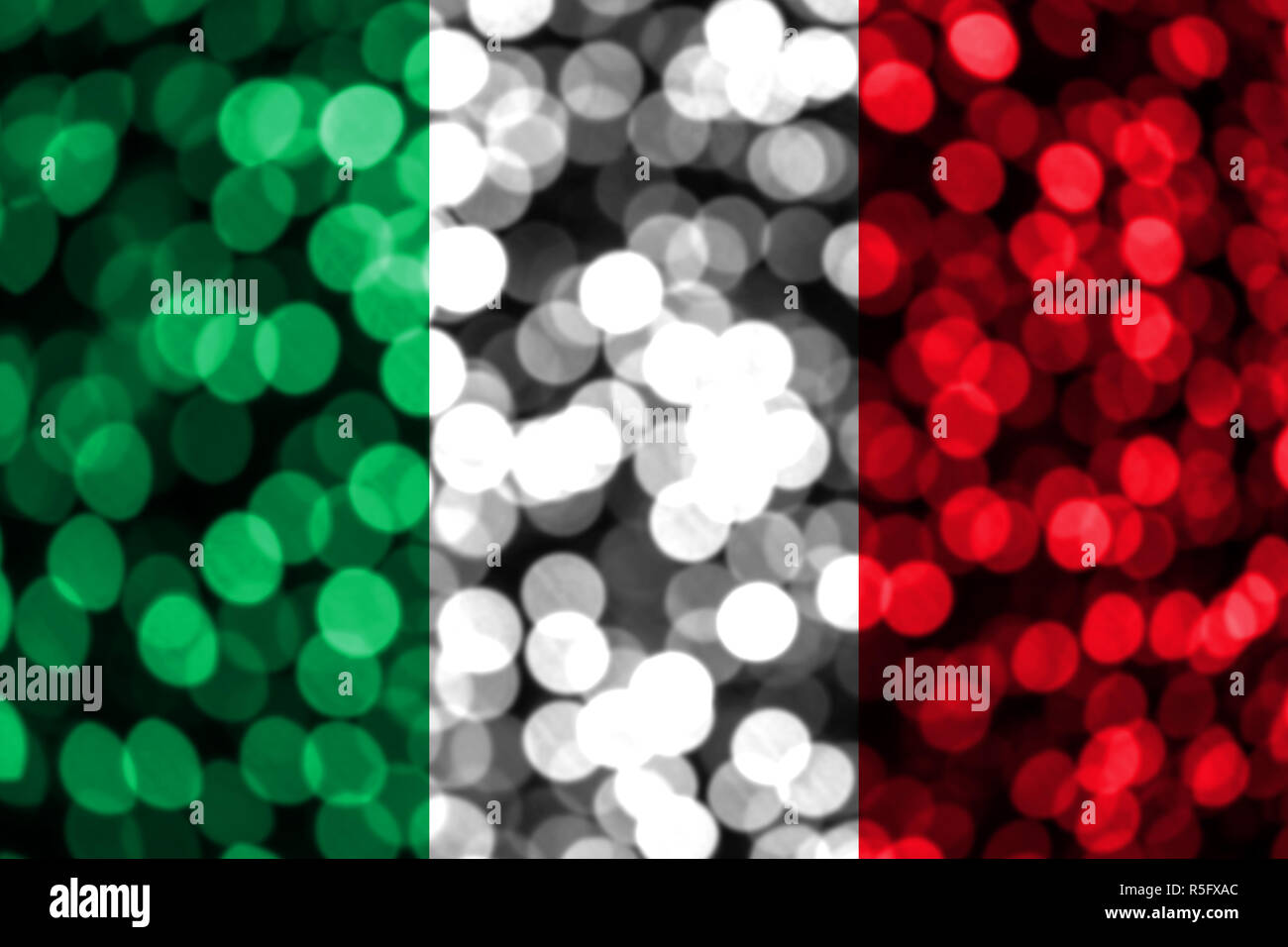 Italy flag light night bokeh hi-res stock photography and images - Alamy