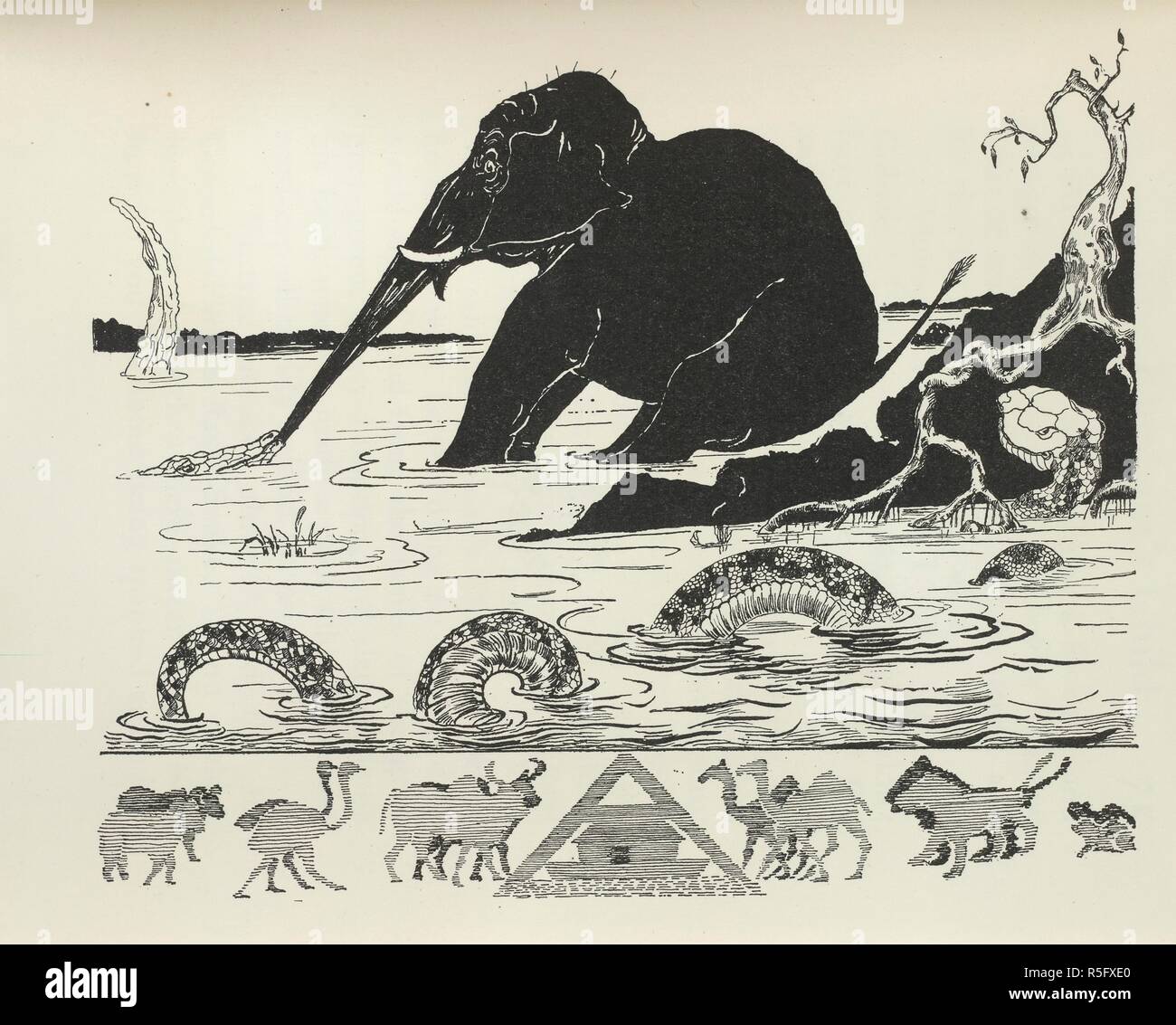 How the elephant got his trunk kipling hi-res stock photography and ...