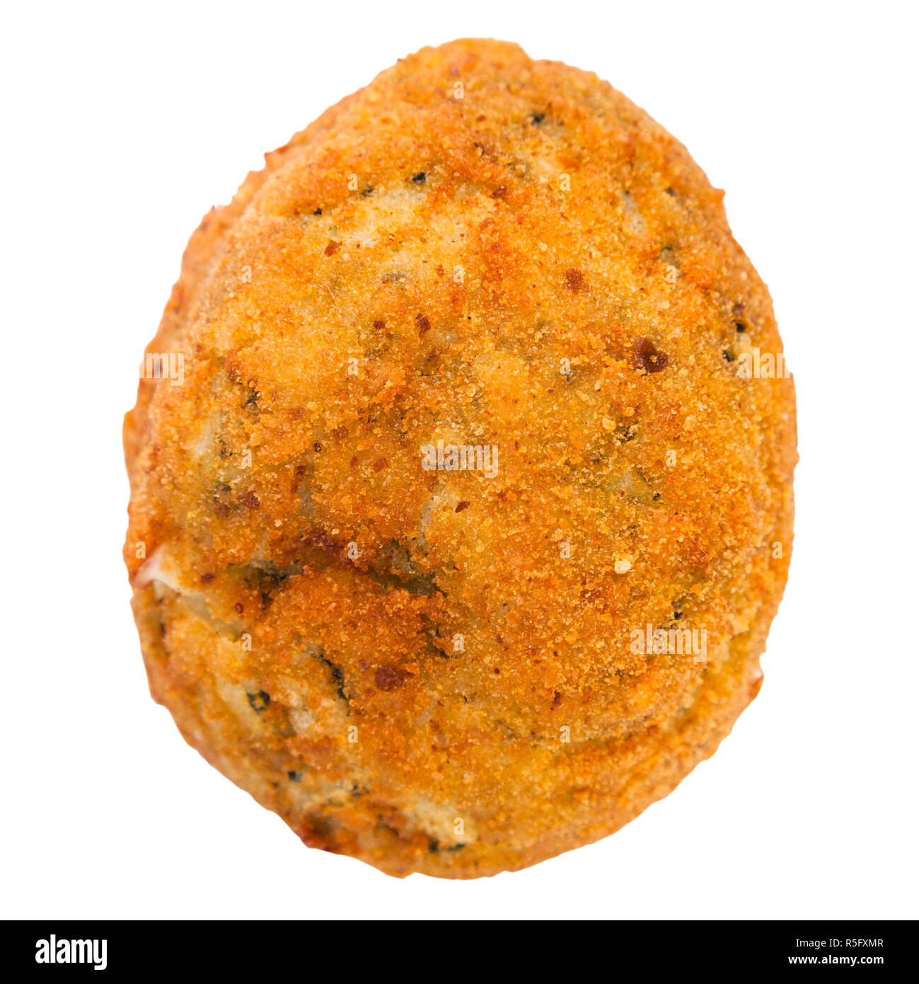 one vegetable stuffed rice ball arancini isolated Stock Photo - Alamy