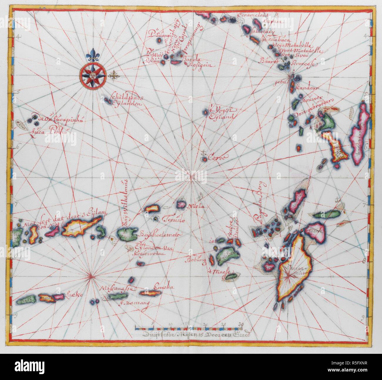 Timorlant, etc. DUTCH PORTOLANO, containing forty-nine coloured maps ...