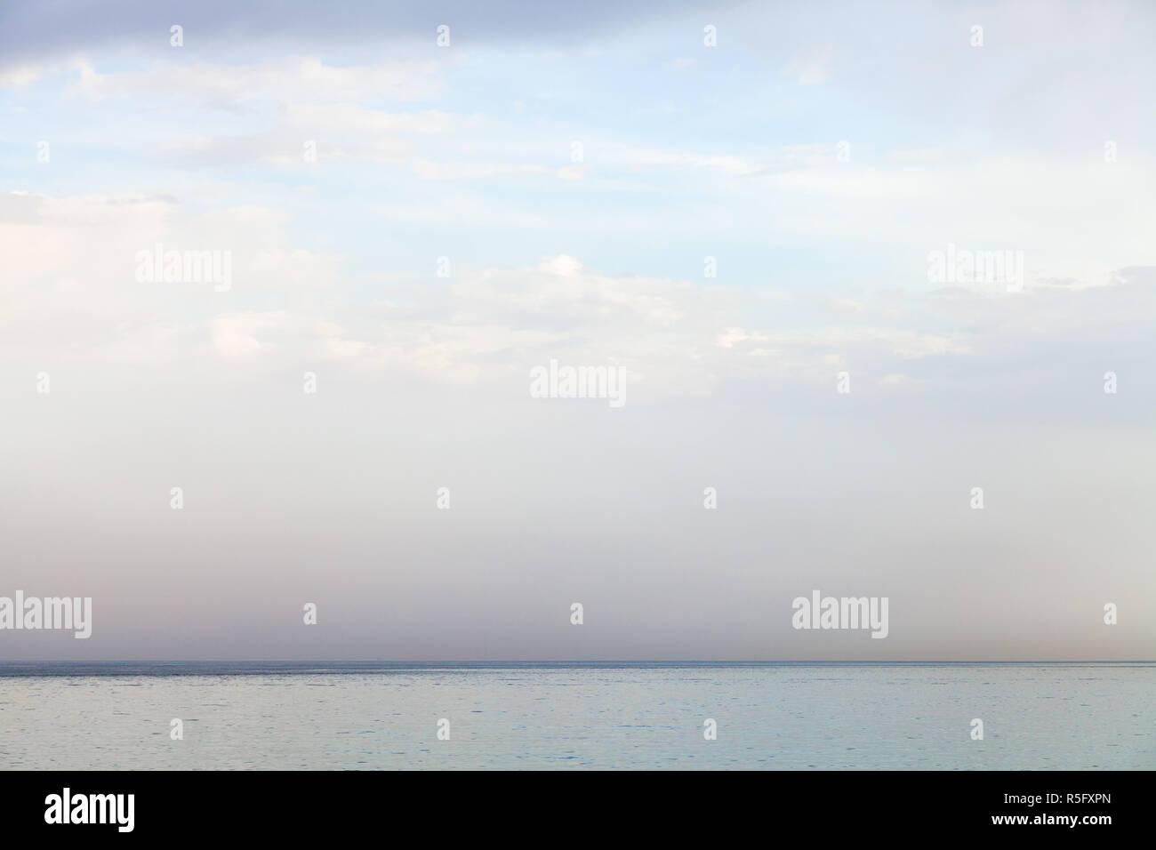 blue sky with white clouds over Ionian Sea Stock Photo - Alamy