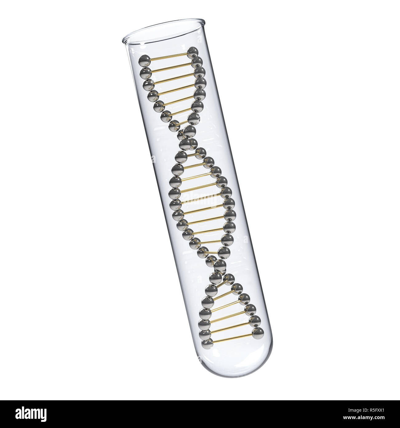 Dna structure in test Cut Out Stock Images & Pictures - Alamy