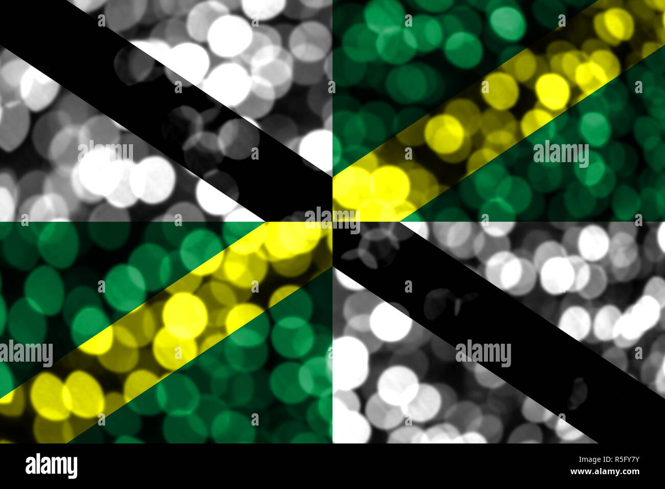 Monterey, California abstract blurry bokeh flag. Christmas, New Year ...