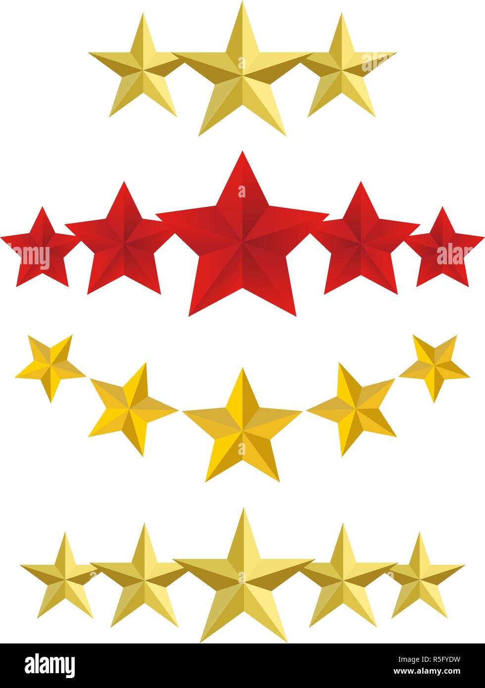 Vector Five star service isolated Stock Vector Image & Art - Alamy
