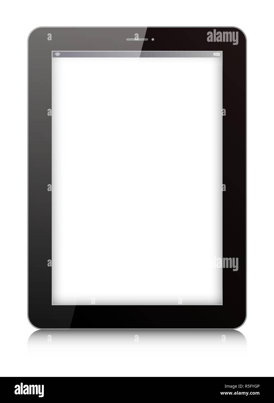 Vector digital tablet isolated on white background Stock Vector Image ...