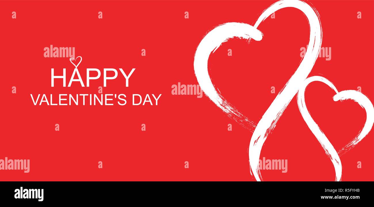 Vector happy valentine's day banner background Stock Vector Image & Art ...