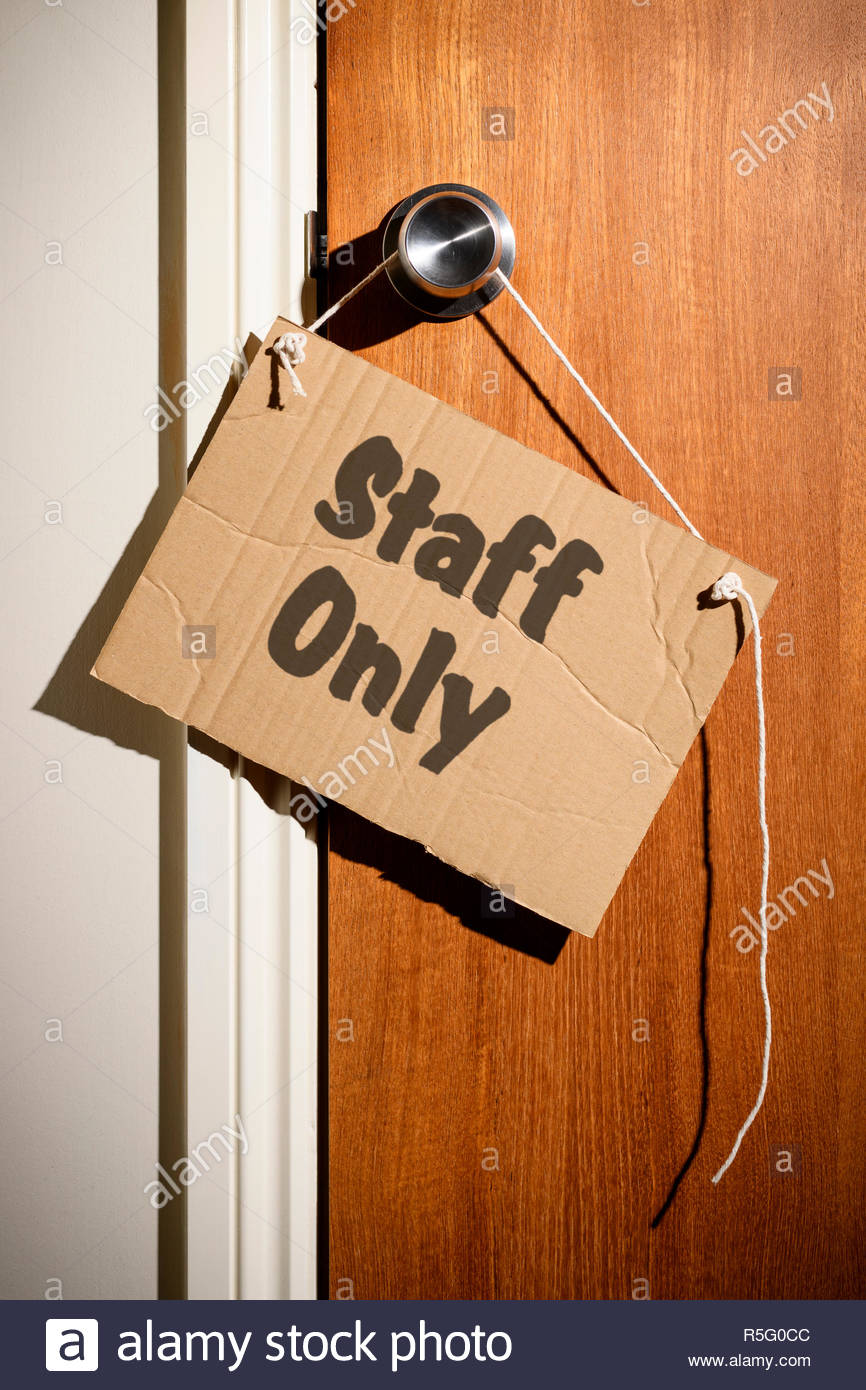 Staff Room Door Sign High Resolution Stock Photography and Images - Alamy