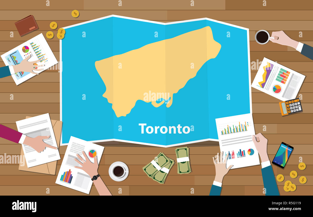 toronto ontario canadian city region economy growth with team discuss ...