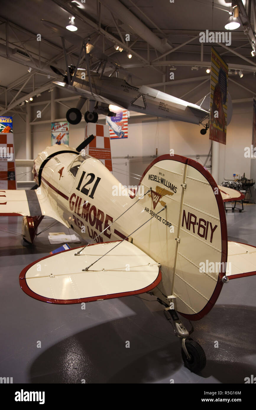 USA, Louisiana, Paterson, Wedell-Williams Air Racing Museum, 1930s-era ...