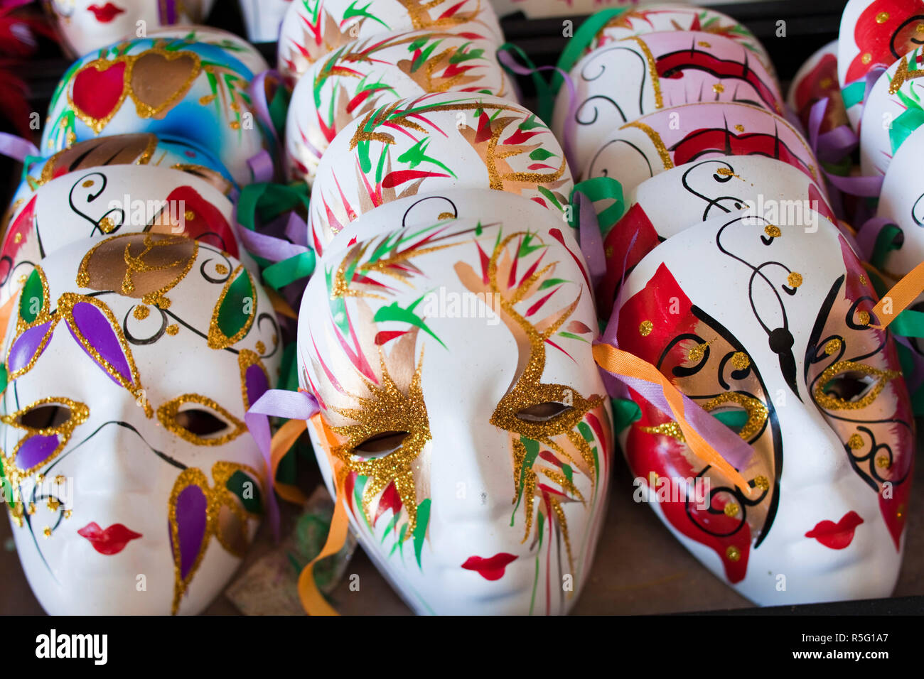 USA, Louisiana, New Orleans, French Quarter, French Market, miniature ...
