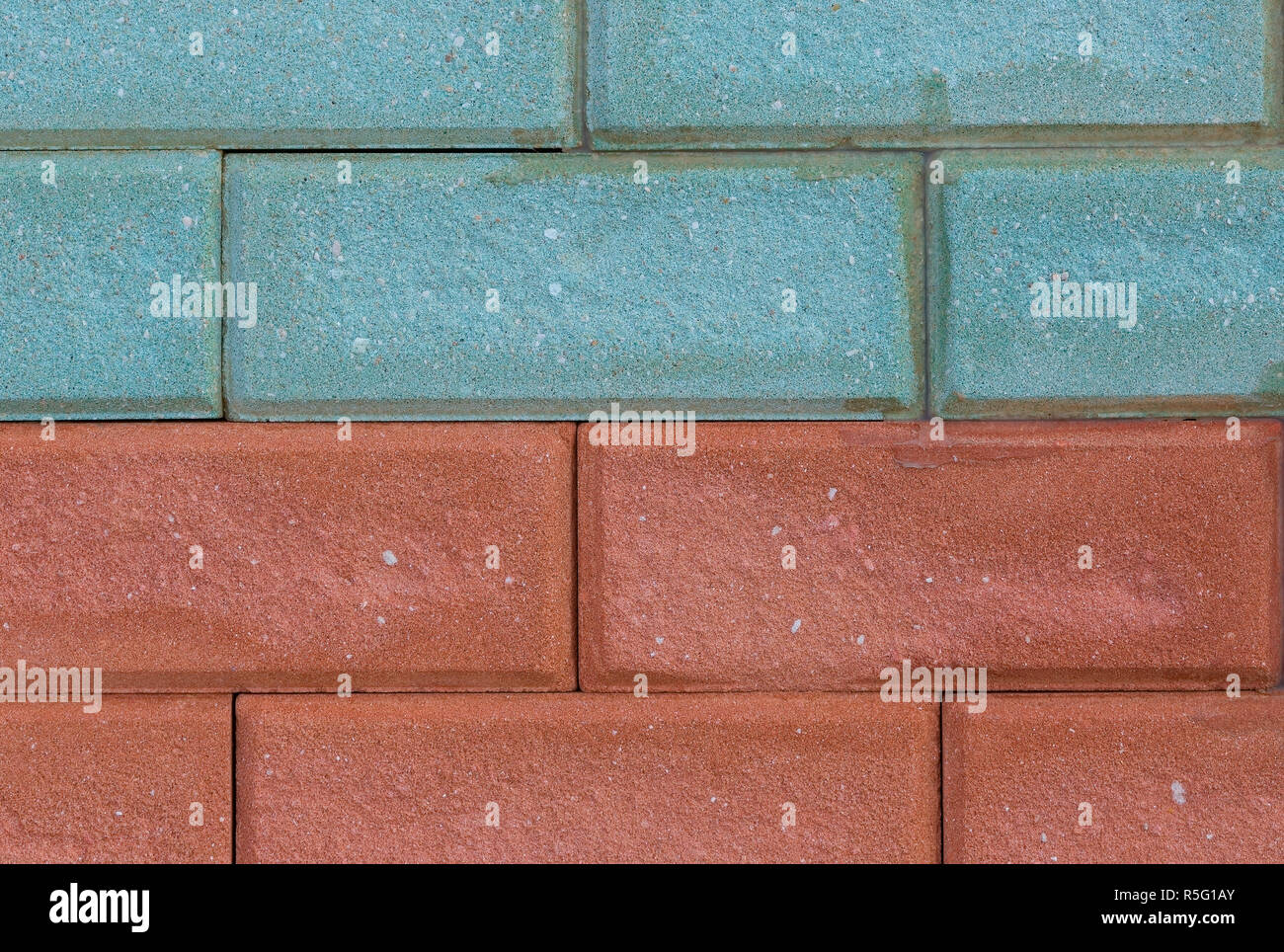 red green brick wall background Stock Photo - Alamy